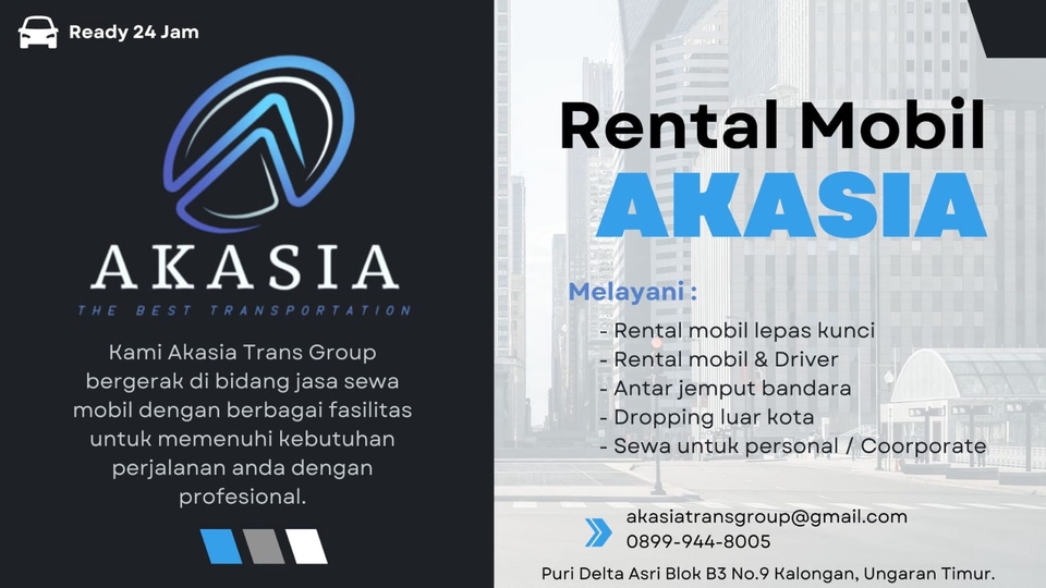 Logo rental mobil simpel konsep