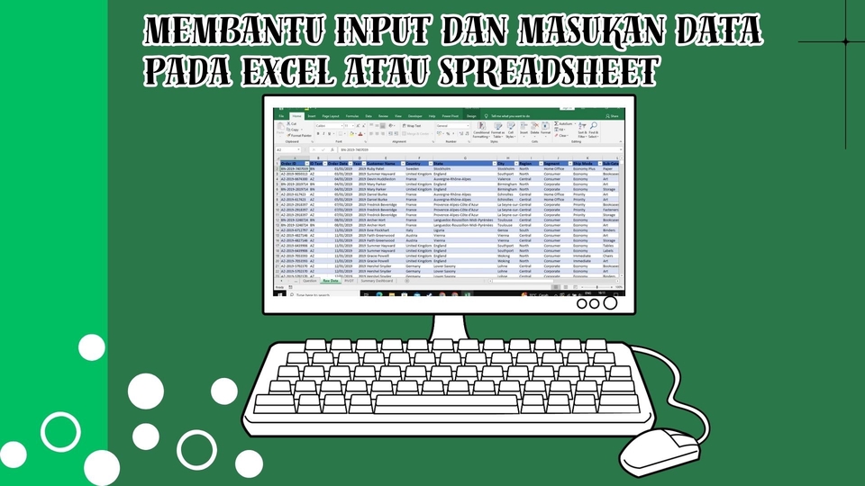 Jasa Bantu Input atau Entry dan Masukkan Data ke Microsoft Excel atau Spreadsheet (Google Workspace)