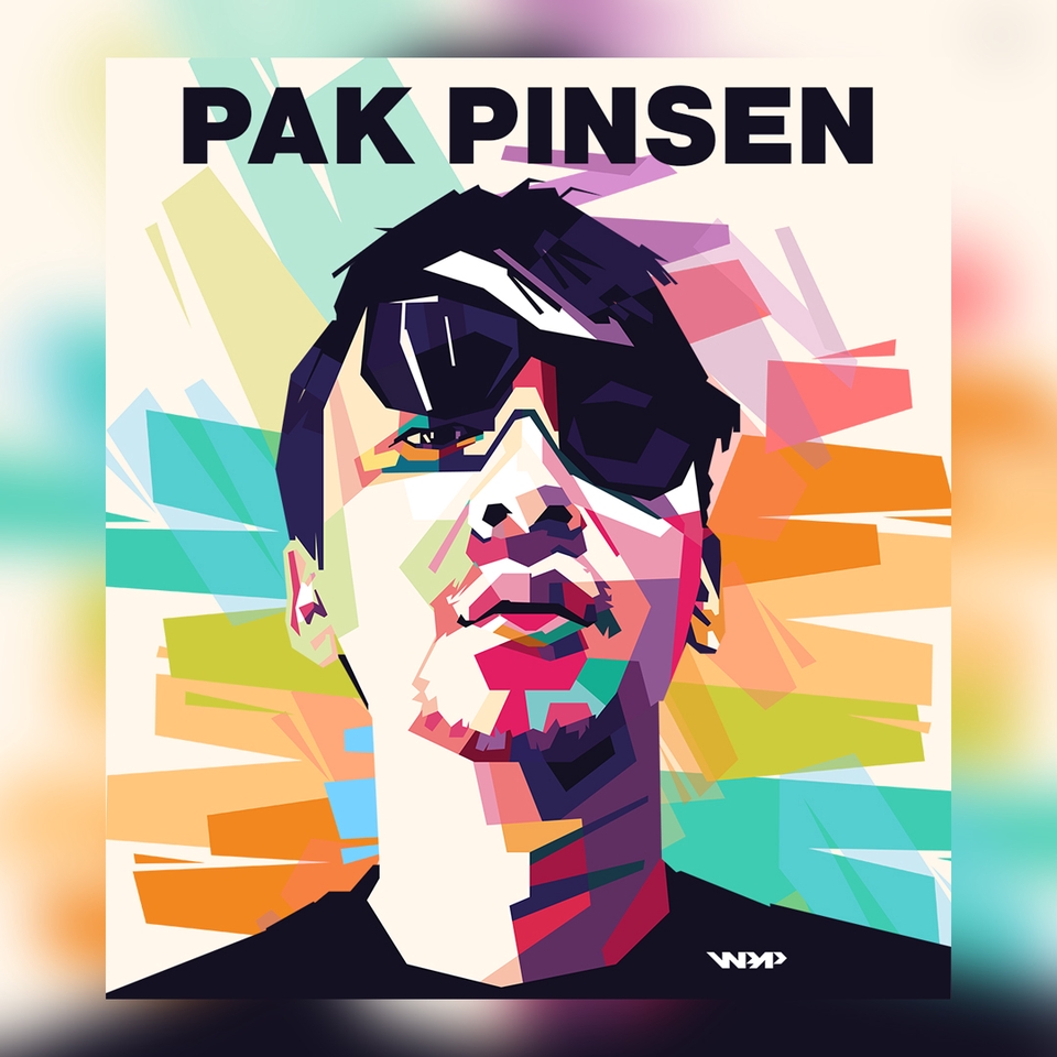 DESAIN GAMBAR WPAP/POP ART POTRAIT