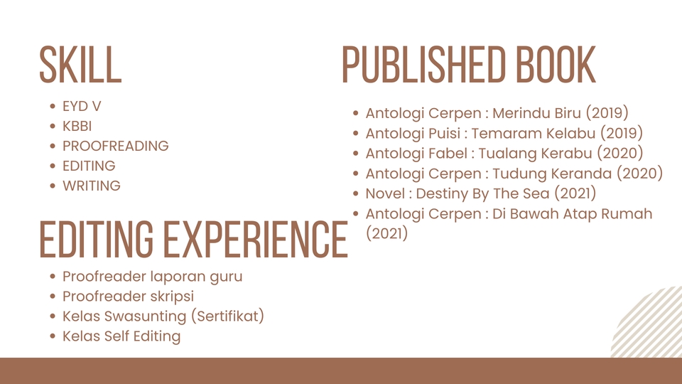 Jasa Proofreading, Editing, Writing