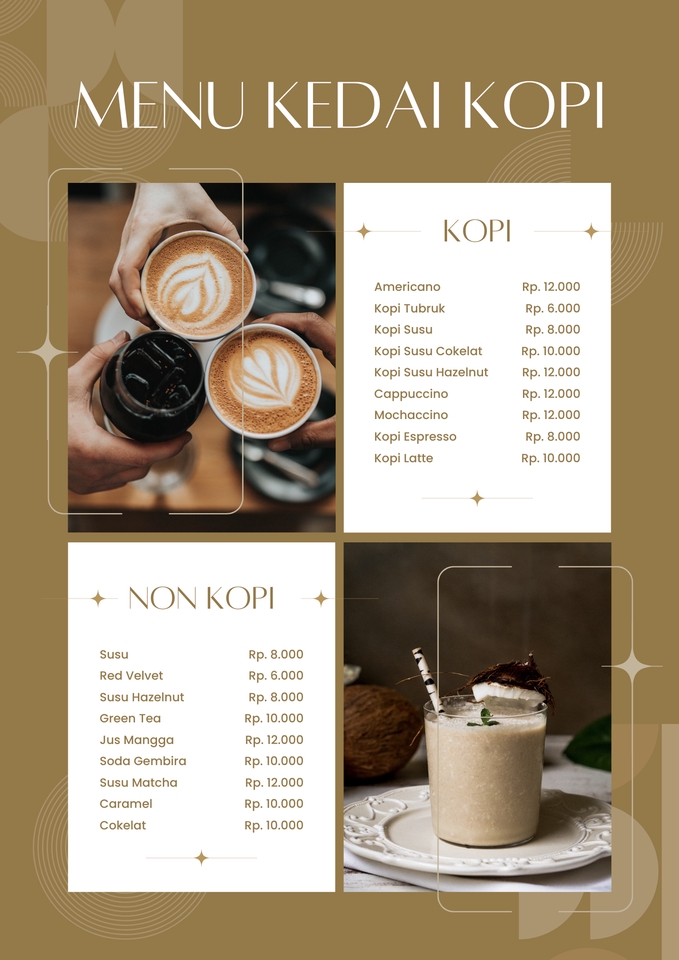 Jasa Design Menu atau Brosure Restaurant, Cafe, Warung Kopi, Dll