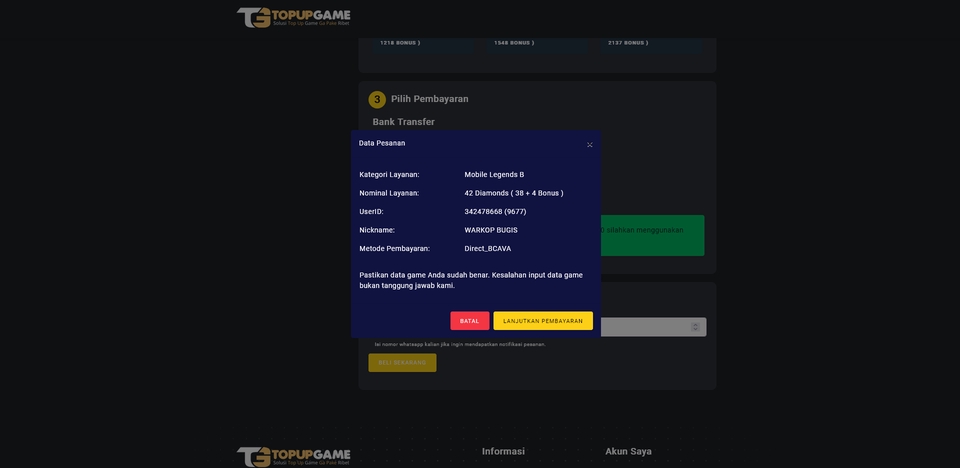 Website Top Up Game, Pulsa, Emoney, Social Media