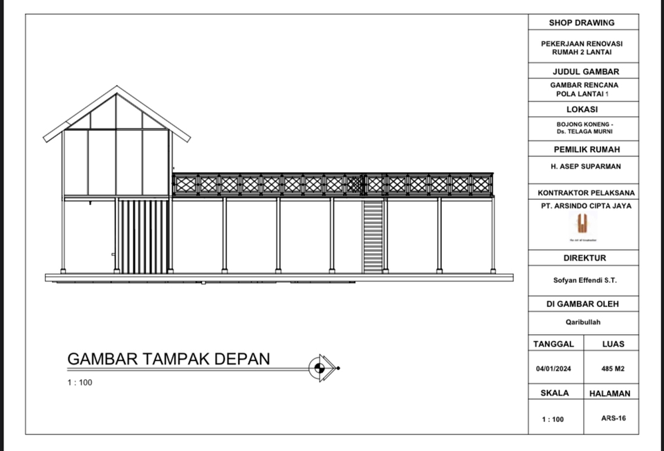 Shop drawing/DED Arsitektur , Struktur , MEP