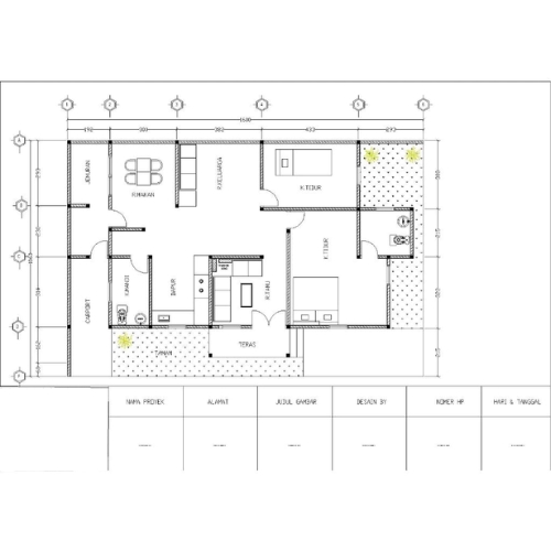 Jasa Desain Denah Bangunan 2D Site Layout untuk Rumah/Toko/Gedung