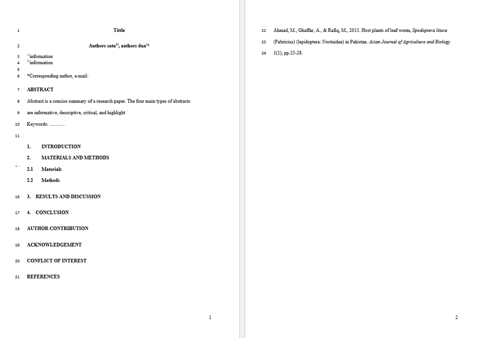 Jasa Penulisan Jurnal (sesuai template)