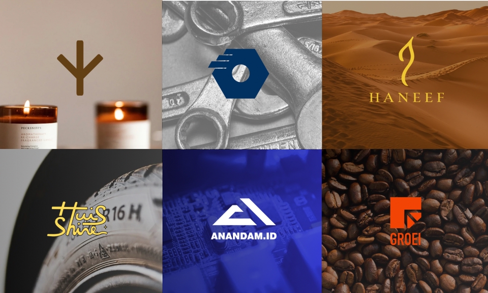 saya akan mebuatkan logo minimalis dan bermakna untuk membantu brand anda