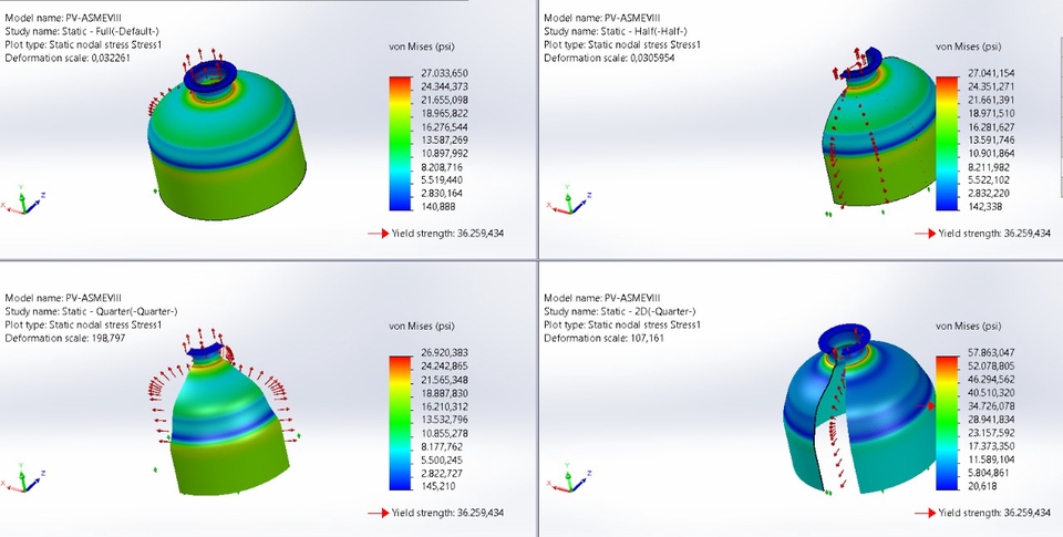 Jasa FEA Simulation Solidworks