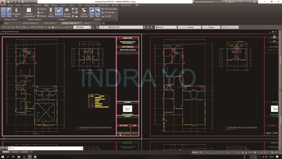 Gambar Kerja IMB Lengkap Detail CAD