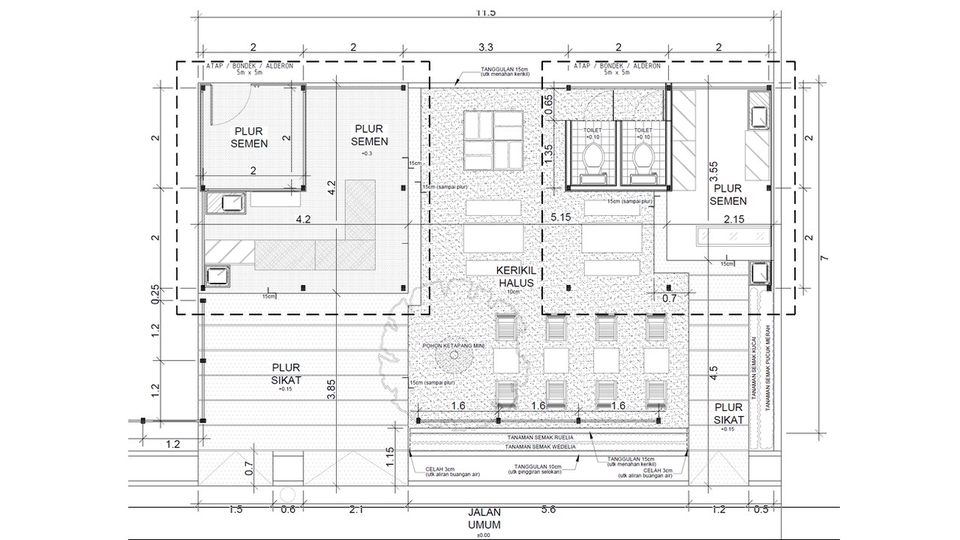 Gambar Drafting CAD Untuk Landscape
