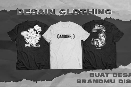 DESAIN VEKTOR UNTUK CLOTHING/BRAND 2 HARI READY