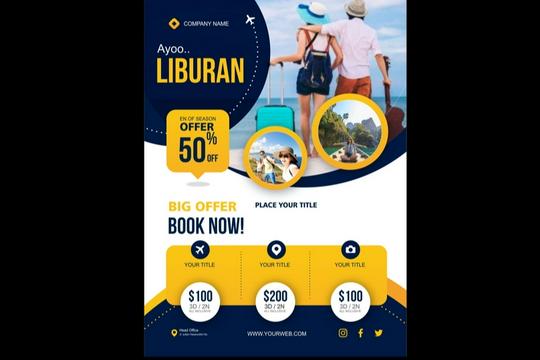 brosur/Flayer travel dan perumahan