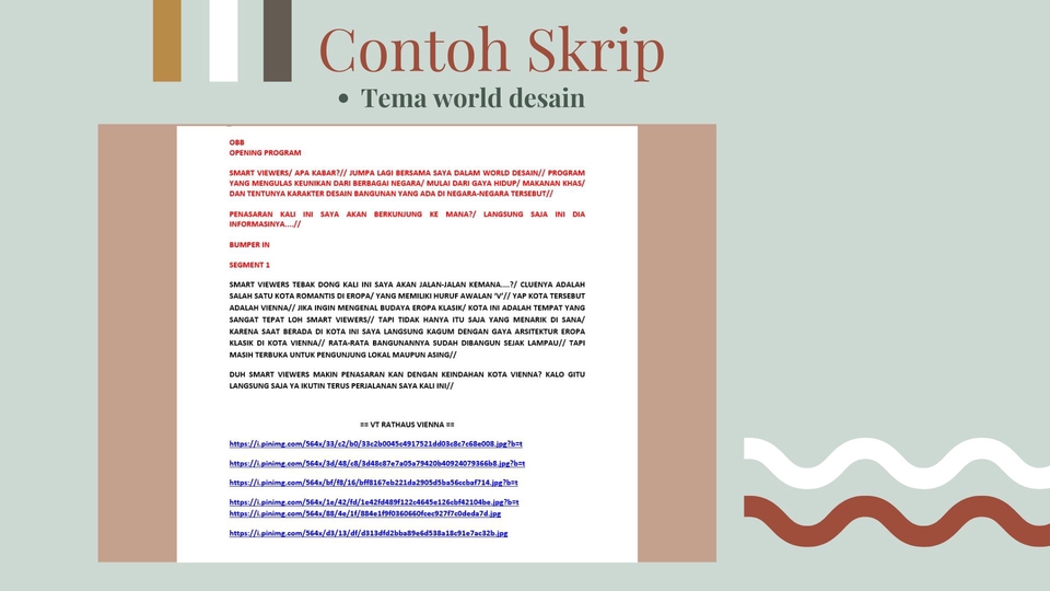 Jasa menulis / membuat skrip untuk berbagai tayangan (Program tv/ Radio ...