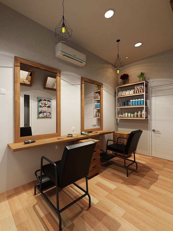 JASA DESAIN INTERIOR SALON SKINCARE, HAIRCUT, BARBER CUT, BEAUTY SHOP, SPA