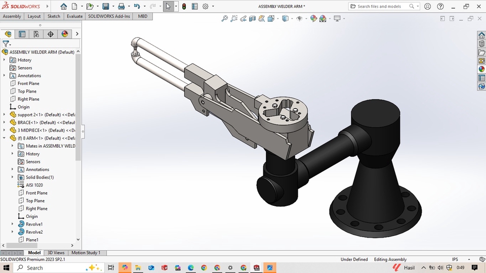 Jasa 3D Modeling CAD SolidWorks – Produk Mekanikal & Furnitur