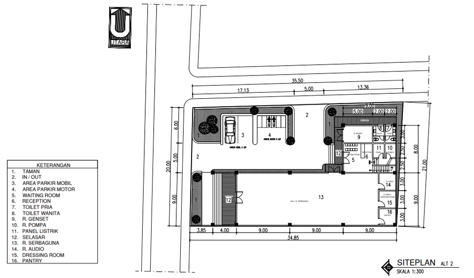 Jasa Gambar Denah dan Fasad Autocad 2d