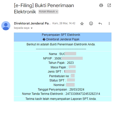 Jasa pengisian data SPT tahunan/ pemintaan kode EFIN