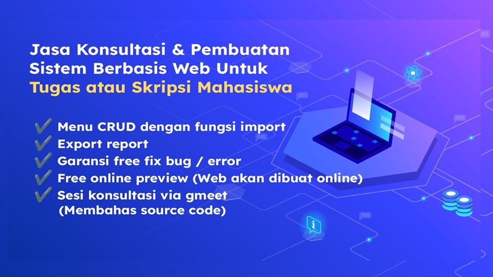 Jasa Konsultasi & Pembuatan Sistem Berbasis Web Untuk Tugas atau ...
