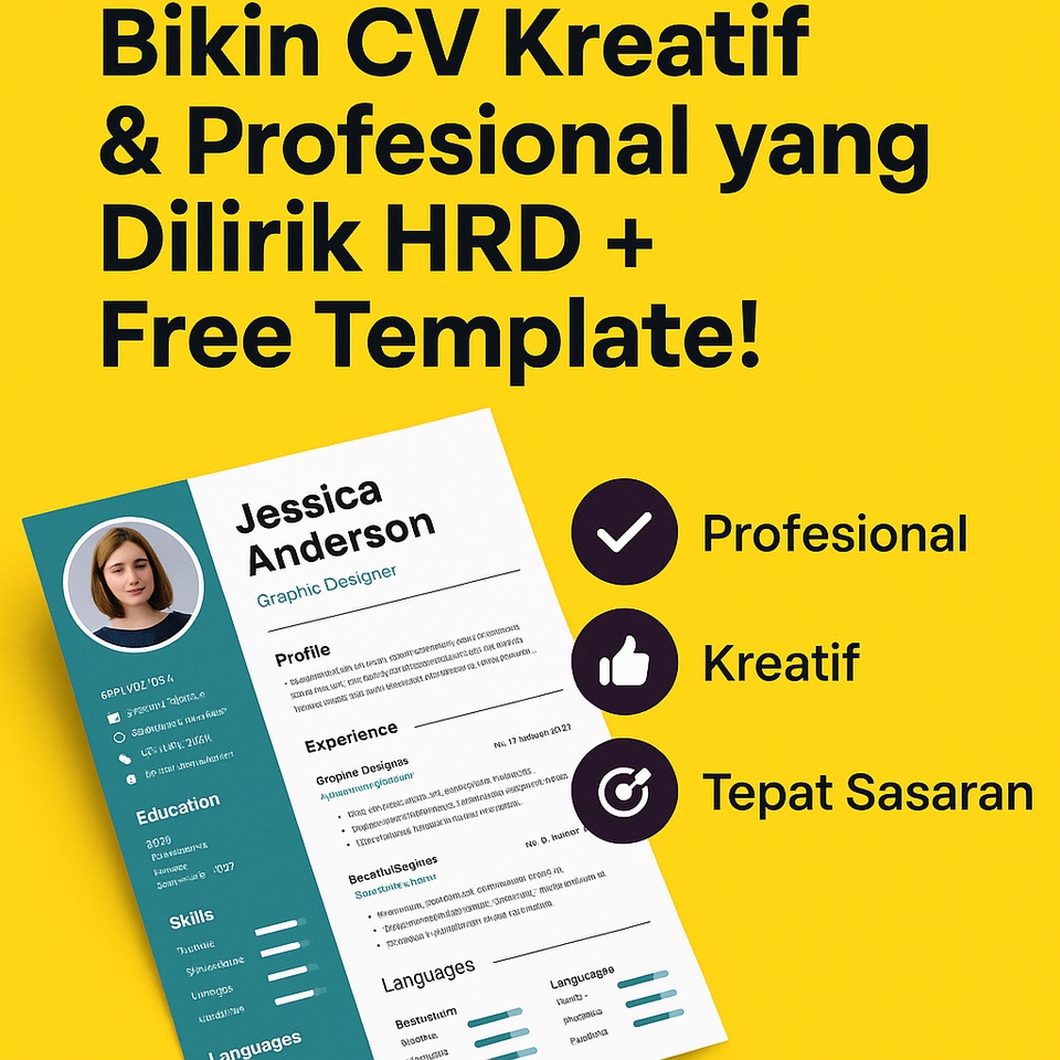 Bikin CV Kreatif & Profesional yang Dilirik HRD + Free Template!