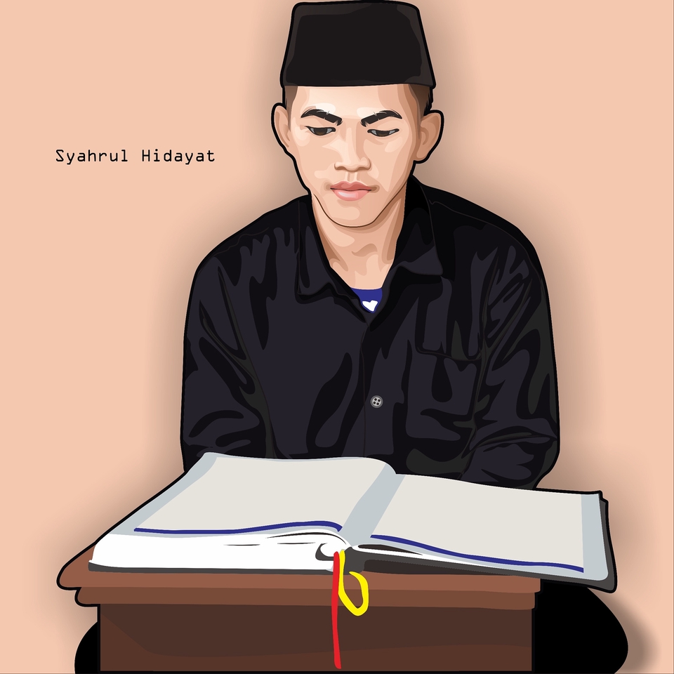 DESAIN VEKTOR FOTO KARTUN SEDERHANA KUALITAS PREMIUM