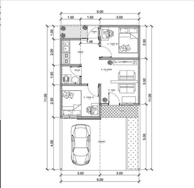 Desain Bangunan Gedung 2D, 3D, RAB, dan Time Schadule