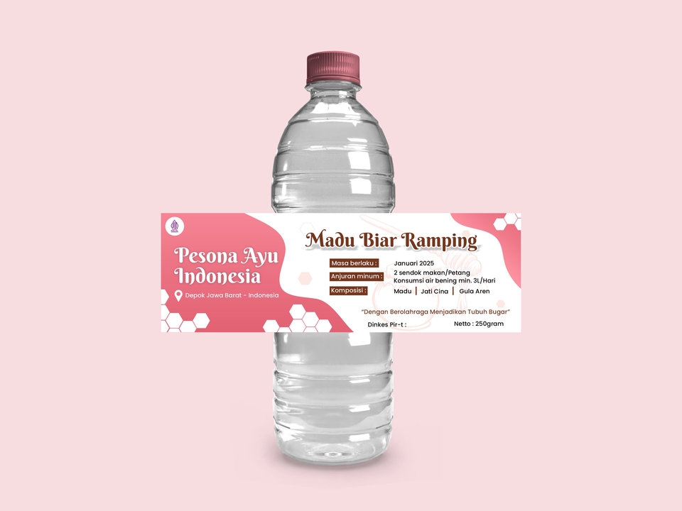 Label Kemasan Simpel dan Menarik