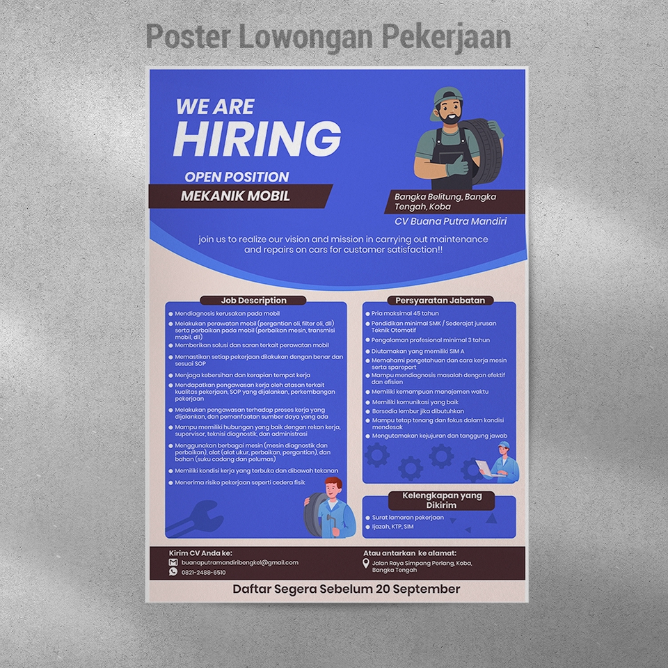Poster Desain & Infografis Modern Style