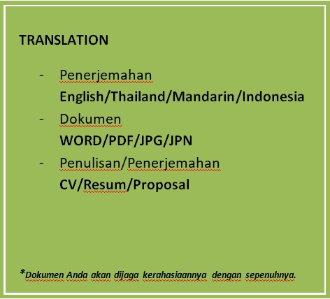 Translator English - Mandarin - Thailand - Indonesia | Penerjemah ...