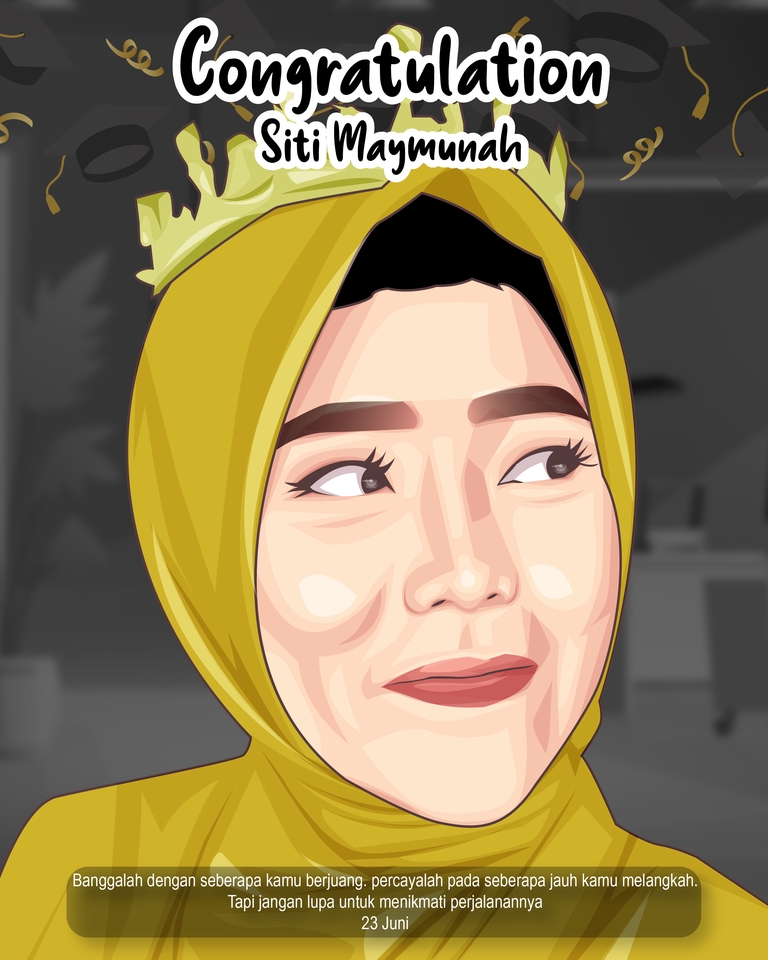 JASA DESAIN ILUSTRASI VEKTOR PORTRAIT MURAH, UNLIMITIED REVISI, GASAMPE ...