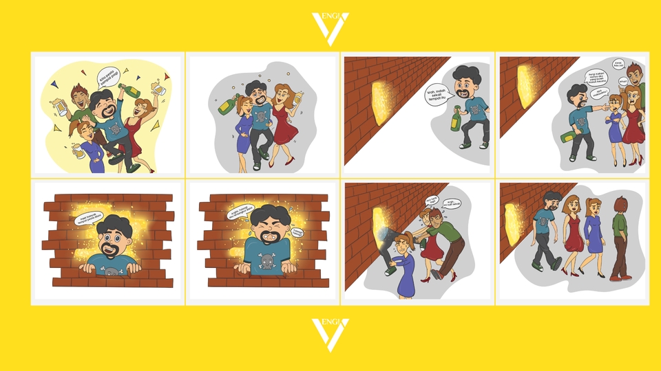 Desain Komik / Comic, Storyboard, dan buku cerita anak (cerita bergambar)