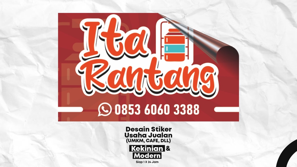 Desain Stiker Usaha Jualan (UMKM, CAFE, DLL)