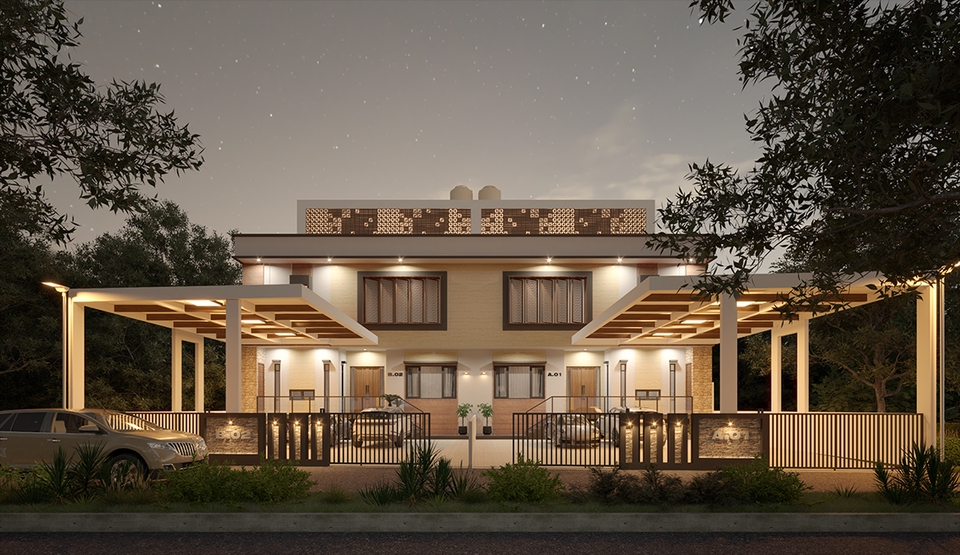 Desain 3d & Visual Render Fasad Arsitektural