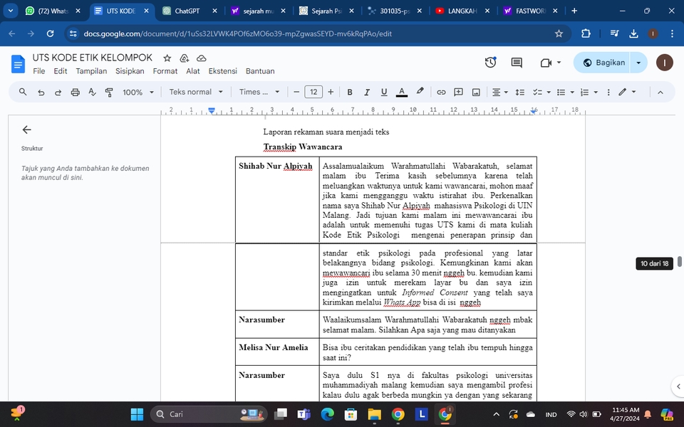 Jasa Transkrip Verbatim Video dan Audio Cepat Kilat