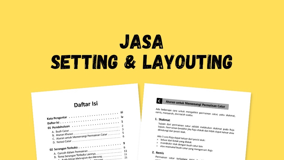 Jasa Setting & Layouting Ebook atau Buku Fisik