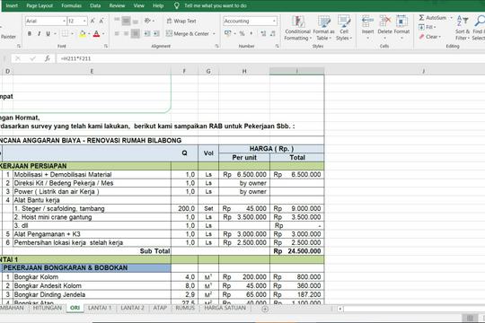 Jasa Membuat RAB & RAP Interior - Rumah - Taman - 3 Hari Jadi - Harga ...