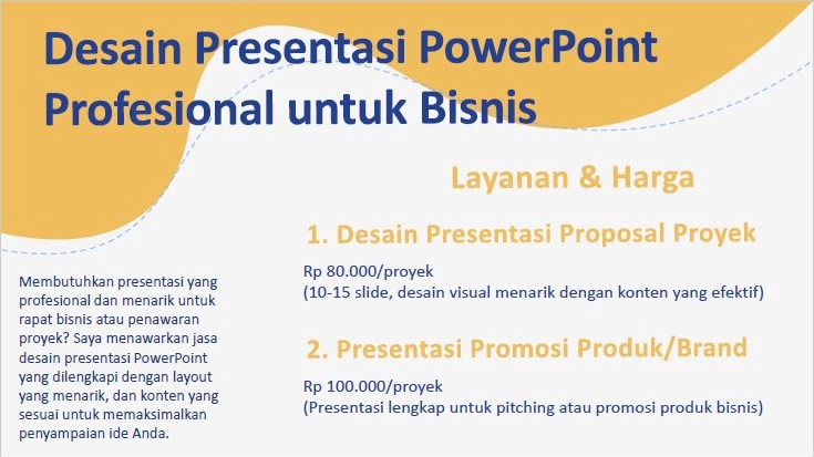 Desain Presentasi PowerPoint Profesional untuk Bisnis