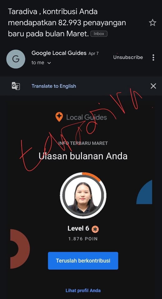 Jasa Review Google Maps Terpercaya (Akun Real) Akun Local Guide Level 6
