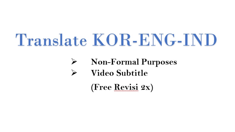 Jasa Translate Korea-English-Indonesia