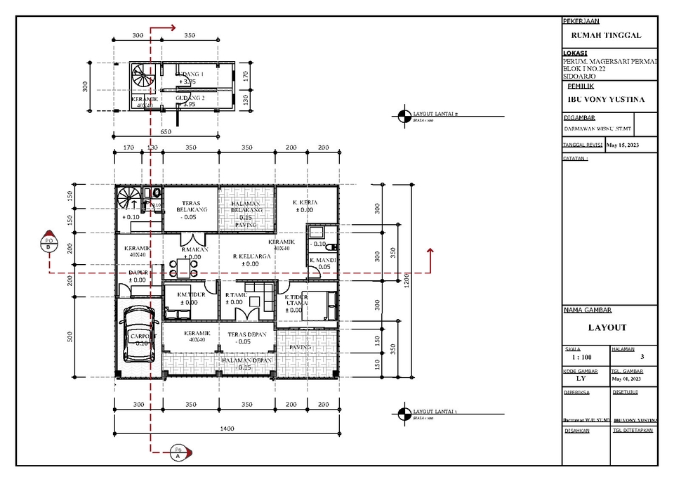 Merubah Sketsa atau PDF denah dari anda menjadi gambar teknik