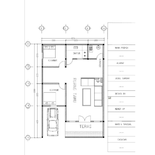 Jasa Desain Denah Bangunan 2D Site Layout untuk Rumah/Toko/Gedung
