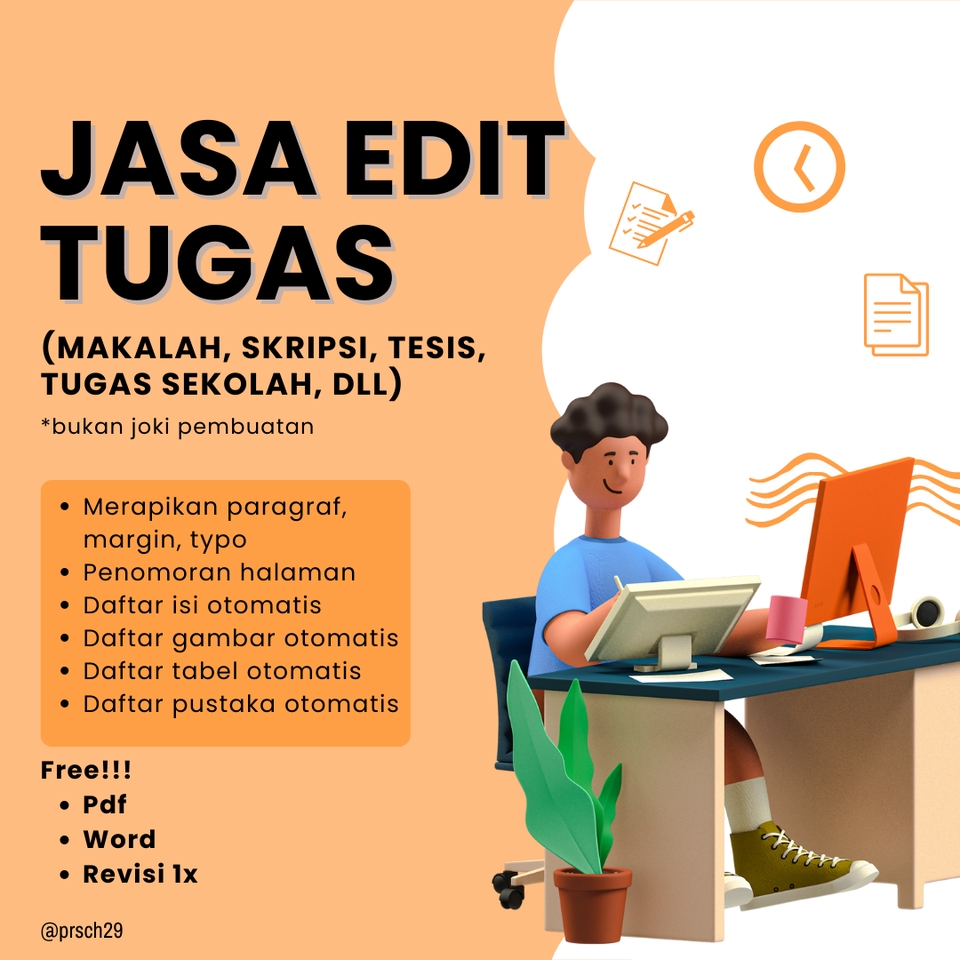 JASA EDIT TUGAS (SKRIPSI, PROPOSAL, MAKALAH)
