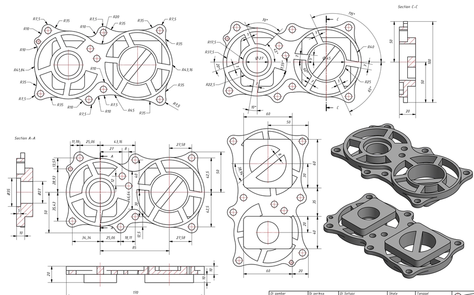 Jasa pembuatan 3D & 2D Drawing