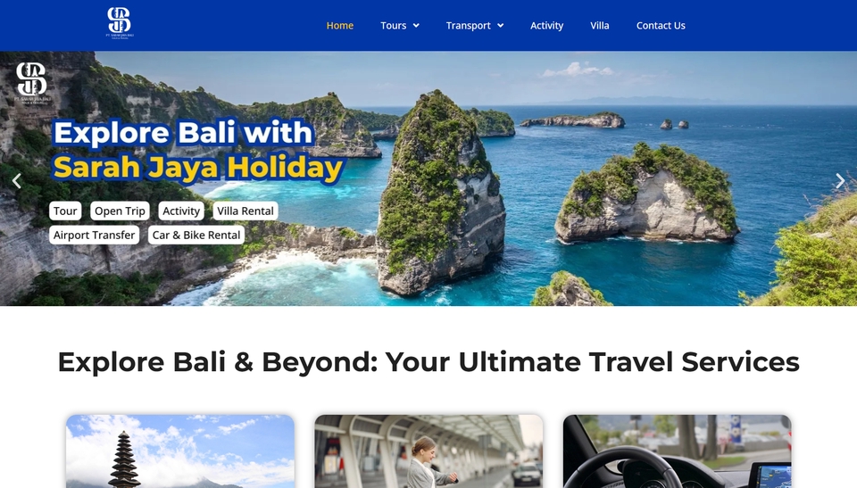 Jasa Pembuatan Website Tour & Travel (Travel Agency, Operator Tour ...