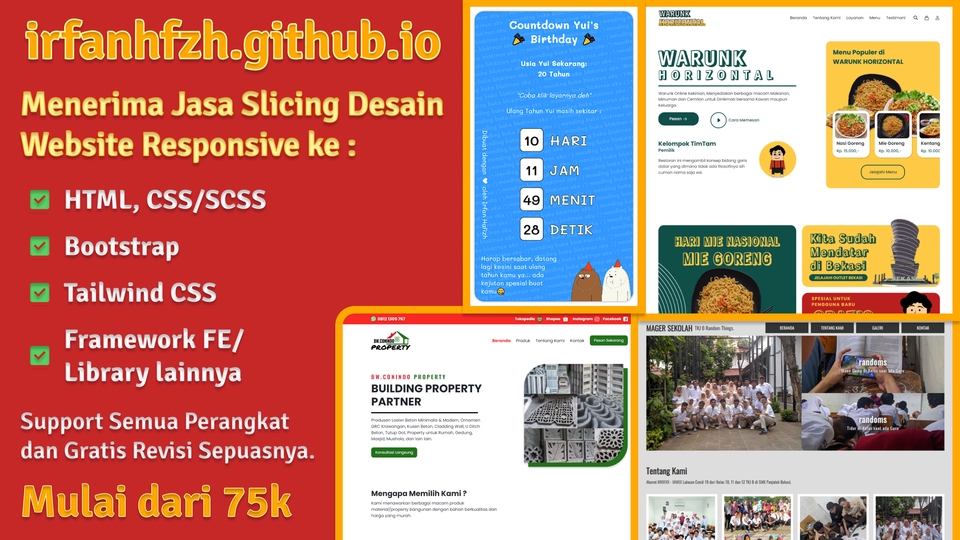 Slicing UI Desain Website Anda Secara Responsive dan Pengalaman Pengguna yang baik