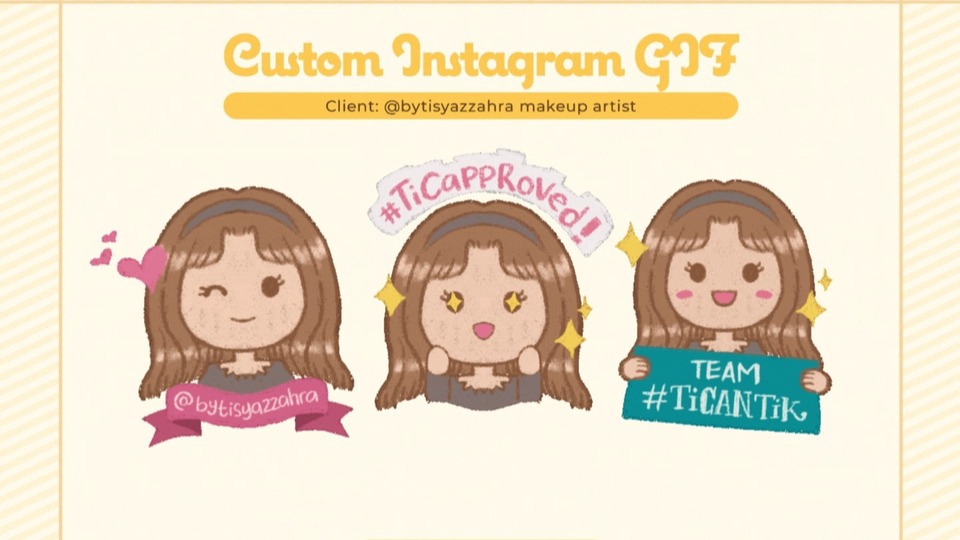 Custom GIF sticker animasi untuk Facebook/Instagram/WhatsApp/Snapchat ...