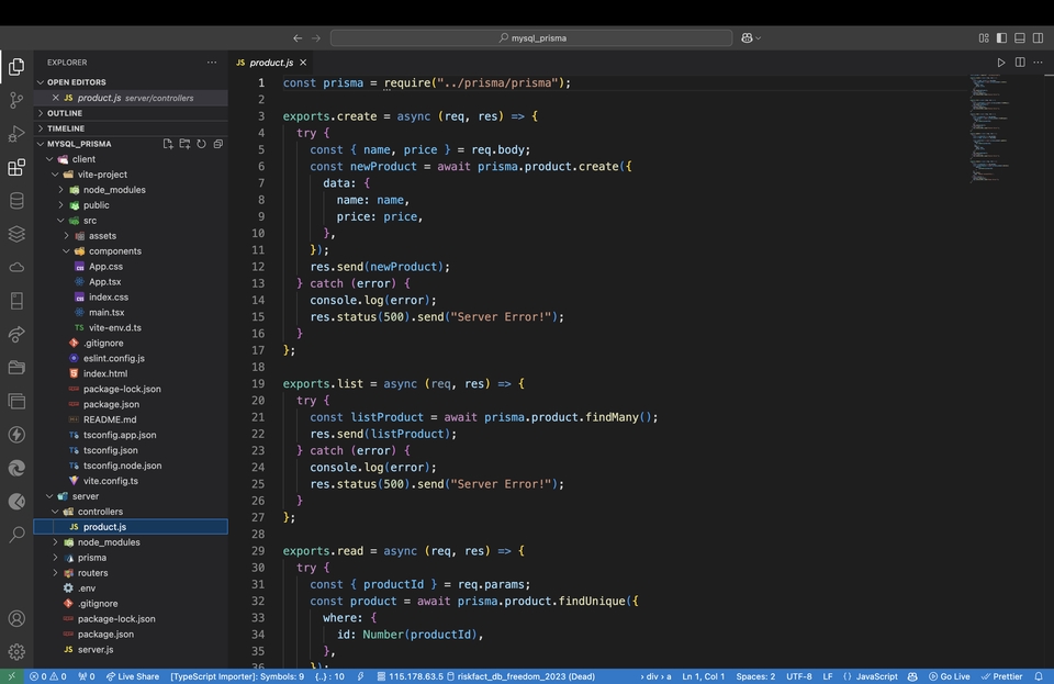 NodeJS ReactJS Backend Frontend Scraping