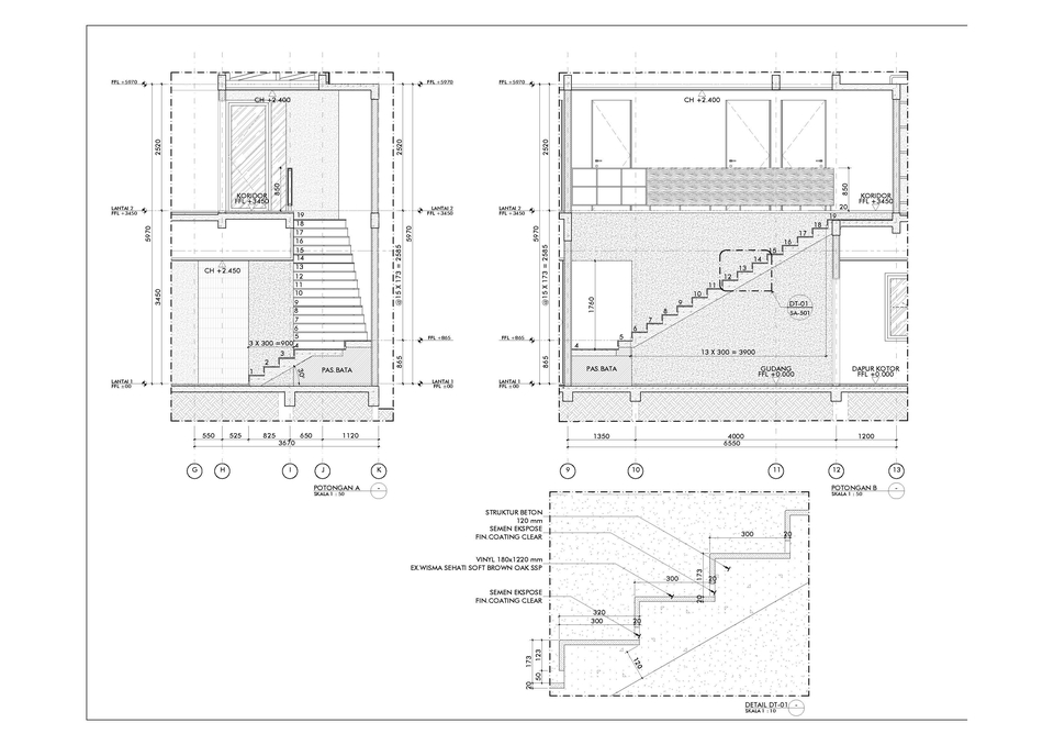 DETAIL DAN LENGKAP GAMBAR KERJA FORCON ARSITEKTUR DAN MEP