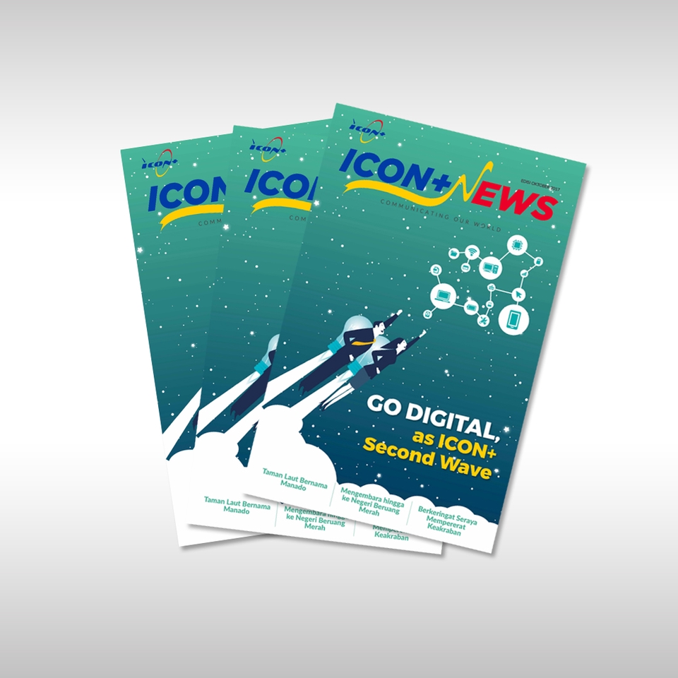 Desain thumbnail, poster, layout majalah, layout buku, etc.