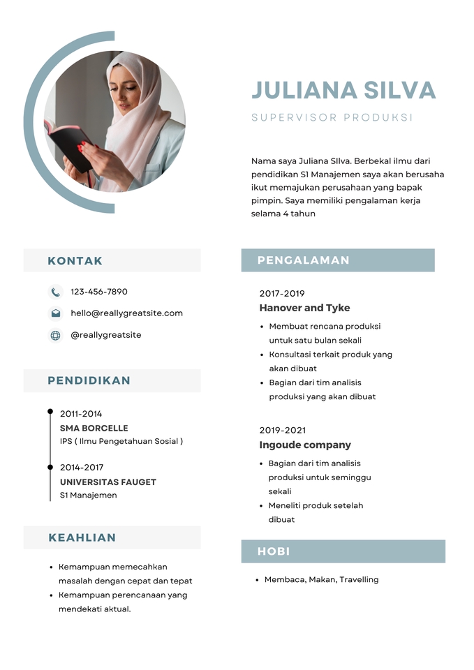 Desain CV & Resume (ATS Freindly & Kreatif CV) - 1 Hari Jadi
