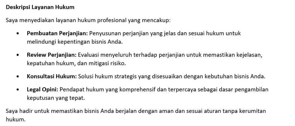 Jasa Pembuatan Perjanjian, Review Perjanjian, Konsultasi Hukum, dan ...