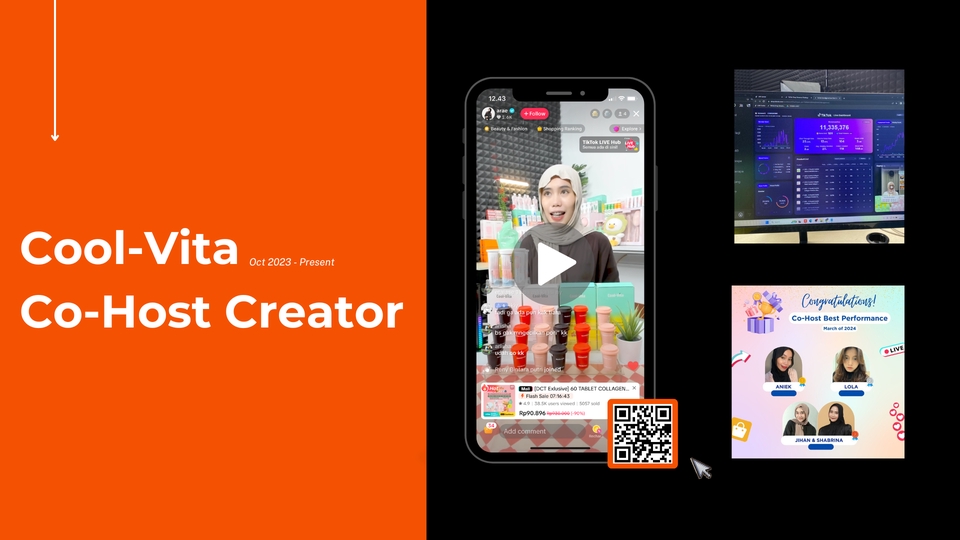 HOST LIVE STREAMING 2 JAM SHIFT MALAM TIKTOK SHOPEE REMOTE